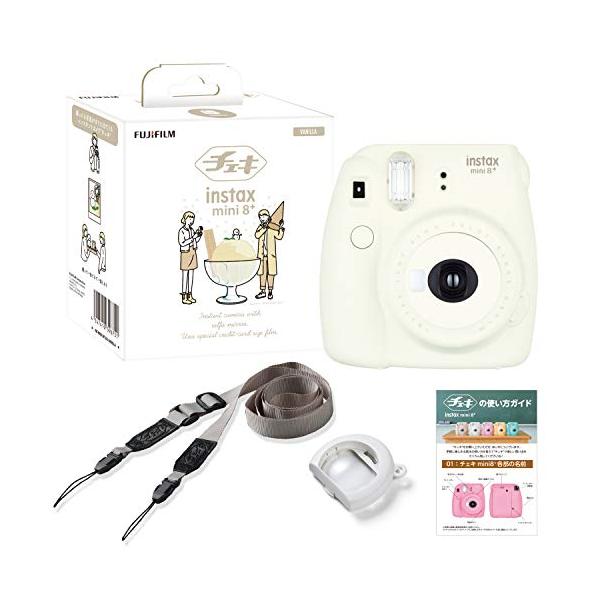 （中古品）富士フイルム(FUJIFILM) インスタントカメラ チェキ instax mini8プラス 接写レンズ・純正ショルダーストラップ付き バニ商品写真はサンプル写真となっております。写真の商品が届くわけでは御座いません。用途機能とし...