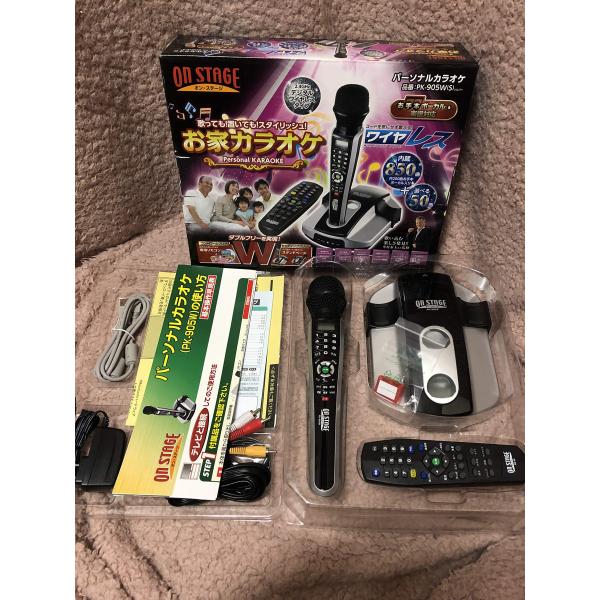 （中古品）オン・ステージ パーソナルカラオケ(シングル)ON STAGE PK-905W商品写真はサンプル写真となっております。写真の商品が届くわけでは御座いません。用途機能として最低限の付属品はお送りいたしますが取扱説明書、リモコン等含ま...