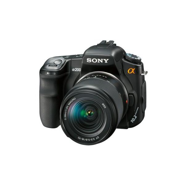 （中古品）SONY デジタル一眼レフカメラ レンズキット α200 レンズキット ブラック DSLR-A200K商品写真はサンプル写真となっております。写真の商品が届くわけでは御座いません。用途機能として最低限の付属品はお送りいたしますが取...