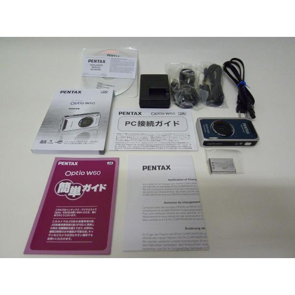 （中古品）PENTAX デジタルカメラ OPTIO (オプティオ) W60 オーシャンブルー 1000万画素 光学5倍ズーム OPTIOW60B商品写真はサンプル写真となっております。写真の商品が届くわけでは御座いません。用途機能として最低...