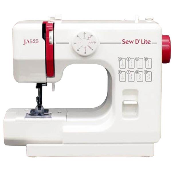 （中古品）JANOME コンパクト電動ミシン sew D`Lite JA525商品写真はサンプル写真となっております。写真の商品が届くわけでは御座いません。※通常の中古品のほか、メーカーにて動作点検・調整された「整備済み品」でお届けする場合...