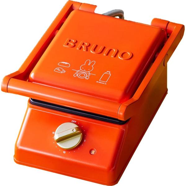 （中古品）BRUNO miffy グリルサンドメーカー シングル ミッフィー ナインチェ おしゃれ 電気 耳まで焼ける 朝食 パン 食パン タイマー付商品写真はサンプル写真となっております。写真の商品が届くわけでは御座いません。用途機能とし...