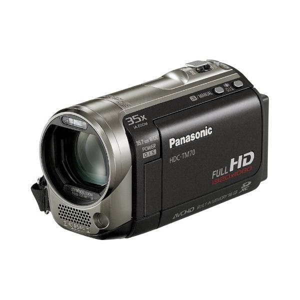 （中古品）パナソニック デジタルハイビジョンビデオカメラ TM70 ムーンブラック HDC-TM70-K (内蔵メモリ96GB)商品写真はサンプル写真となっております。写真の商品が届くわけでは御座いません。用途機能として最低限の付属品はお送...