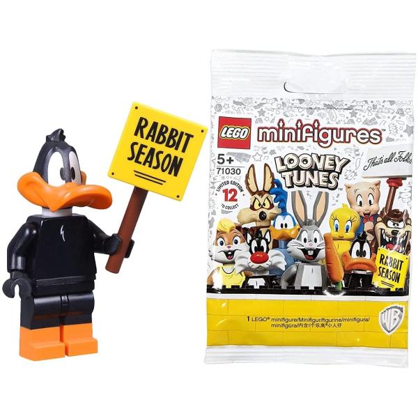 （中古品）レゴ（LEGO）ミニフィギュア ルーニー・テューンズ シリーズ ダフィー・ダック│ Daffy Duck 71030-7商品写真はサンプル写真となっております。写真の商品が届くわけでは御座いません。用途機能として最低限の付属品はお...