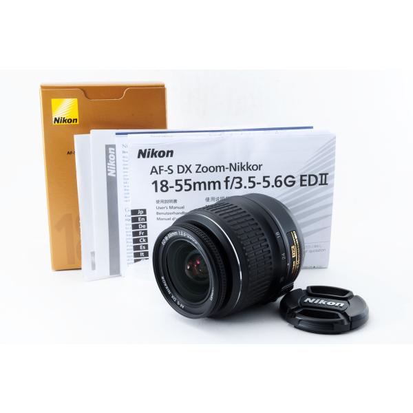 （中古品）Nikon 標準ズームレンズ AF-S DX Zoom Nikkor ED 18-55mm f/3.5-5.6 G II ブラック ニコンD商品写真はサンプル写真となっております。写真の商品が届くわけでは御座いません。用途機能とし...