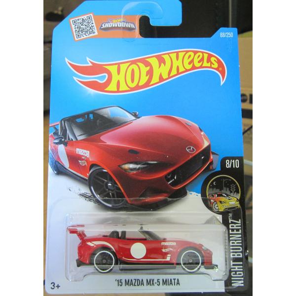 （中古品）Red '15 MAZDA MX-5 MIATA Hot Wheels 2016 HW Night Burnerz Series #8/10商品写真はサンプル写真となっております。写真の商品が届くわけでは御座いません。※通常の中古...