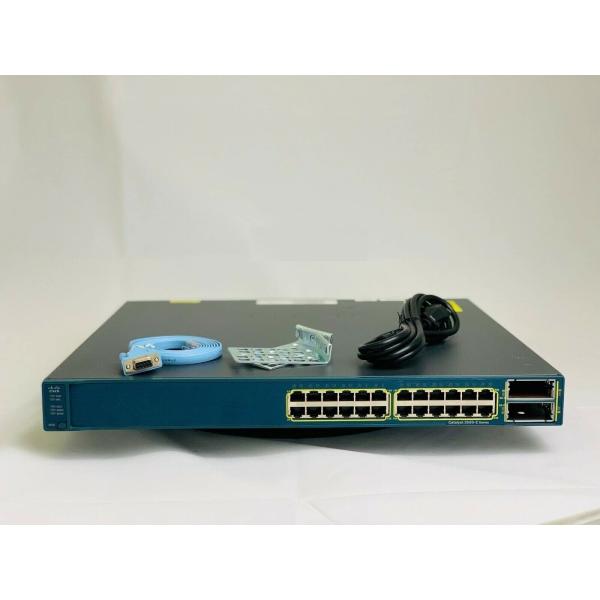 （中古品）Cisco WS-C3560E-24TD-S商品写真はサンプル写真となっております。写真の商品が届くわけでは御座いません。用途機能として最低限の付属品はお送りいたしますが取扱説明書、リモコン等含まれていない場合もございます。＊写真...