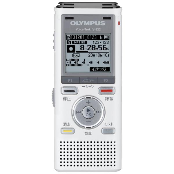 （中古品）OLYMPUS ICレコーダー VoiceTrek 4GB リニアPCM対応 MicroSD対応 WHT ホワイト V-822商品写真はサンプル写真となっております。写真の商品が届くわけでは御座いません。用途機能として最低限の付属...