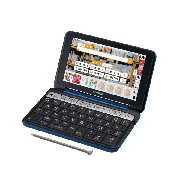 （中古品）シャープ カラー電子辞書 Brain 高校生モデル ネイビー系 2018年春モデル PW-SH5-K商品写真はサンプル写真となっております。写真の商品が届くわけでは御座いません。用途機能として最低限の付属品はお送りいたしますが取扱...