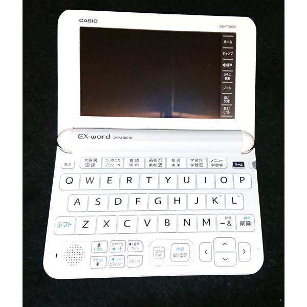 （中古品）カシオ 電子辞書 エクスワード 中学生モデル XD-Y3800WE ホワイト コンテンツ160商品写真はサンプル写真となっております。写真の商品が届くわけでは御座いません。用途機能として最低限の付属品はお送りいたしますが取扱説明書...