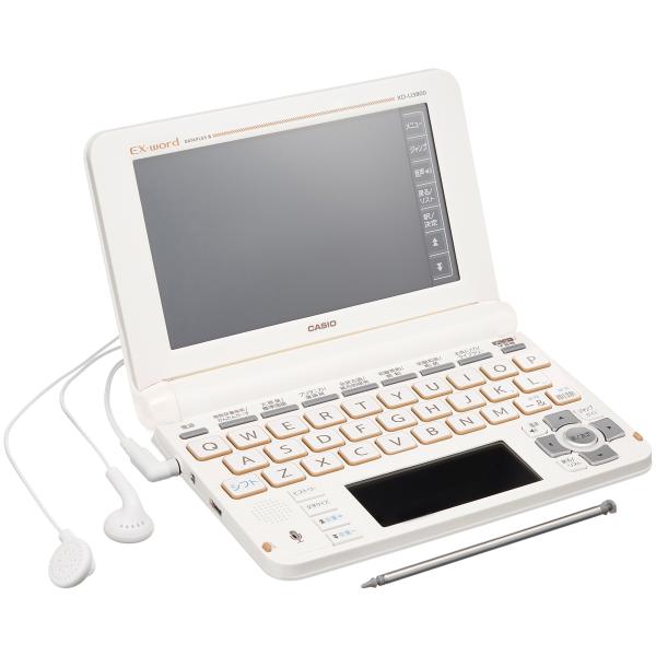 （中古品）カシオ 電子辞書 エクスワード 中学生モデル XD-U3800WE ホワイト商品写真はサンプル写真となっております。写真の商品が届くわけでは御座いません。用途機能として最低限の付属品はお送りいたしますが取扱説明書、リモコン等含まれ...