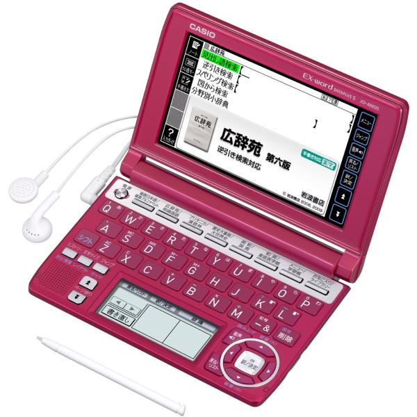 （中古品）CASIO Ex-word 電子辞書 XD-A6600RD 多辞書教養モデル ツインタッチパネル 音声対応 110コンテンツ Blanvie商品写真はサンプル写真となっております。写真の商品が届くわけでは御座いません。用途機能とし...