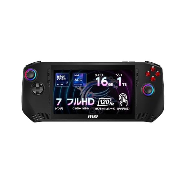 （中古品）いつでもどこでもPCゲームを楽しめるインテル最新CoreUltra7&amp;タッチ対応120Hzディスプレイ搭載MSIポータブルゲーミングPC C商品写真はサンプル写真となっております。写真の商品が届くわけでは御座いません。用途...