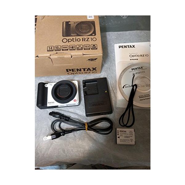 （中古品）PENTAX デジタルカメラ Optio RZ10 ピュアホワイト 1400万画素 28mm 光学10倍 1cmマクロ デジタルカメラ Op商品写真はサンプル写真となっております。写真の商品が届くわけでは御座いません。用途機能とし...