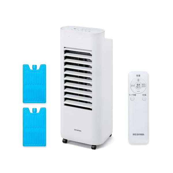 （中古品）アイリスオーヤマ 冷風扇 扇風機 左右首振り 風量4段階 大容量タンク キャスター付 リモコン付 ホワイト CTF-01M商品写真はサンプル写真となっております。写真の商品が届くわけでは御座いません。用途機能として最低限の付属品は...