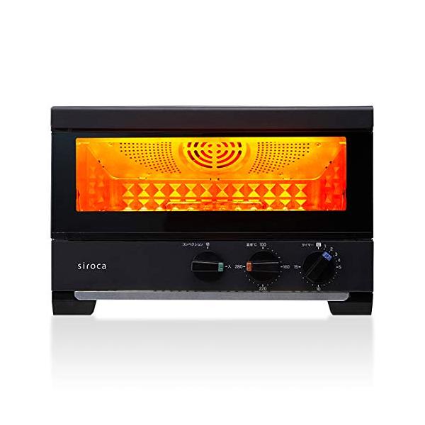（中古品）siroca プレミアムオーブントースター すばやき(4枚) ST-4A251 ブラック 瞬間発熱/ノンフライ調理/コンベクション/オーブン商品写真はサンプル写真となっております。写真の商品が届くわけでは御座いません。用途機能とし...