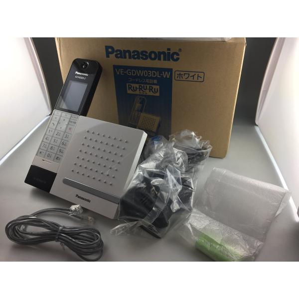 （中古品）パナソニック RU・RU・RU デジタルコードレス電話機 親機のみ スマホ連動 Wi-Fi搭載 ホワイト VE-GDW03DL-W商品写真はサンプル写真となっております。写真の商品が届くわけでは御座いません。用途機能として最低限の...