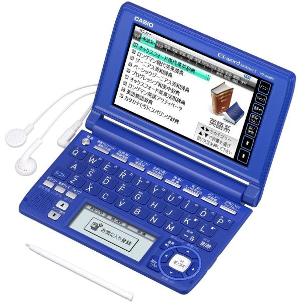 （中古品）CASIO Ex-word 電子辞書 XD-A4800BU ブルー 高校生学習モデル ツインタッチパネル 音声対応 120コンテンツ 日本文商品写真はサンプル写真となっております。写真の商品が届くわけでは御座いません。用途機能とし...