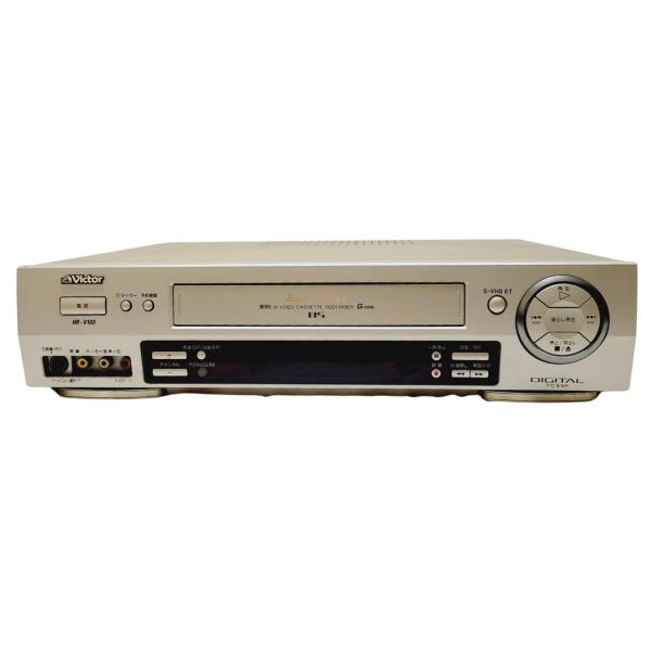 （中古品）Victor ビクター｜S-VHS ビデオデッキ HR-V100 BS内蔵 ダビングにも商品写真はサンプル写真となっております。写真の商品が届くわけでは御座いません。※通常の中古品のほか、メーカーにて動作点検・調整された「整備済み...