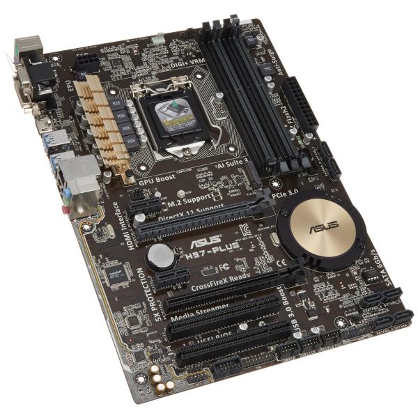 （中古品）ASUSTeK Intel H97搭載 マザーボード LGA1150対応 H97-PLUS ATX商品写真はサンプル写真となっております。写真の商品が届くわけでは御座いません。用途機能として最低限の付属品はお送りいたしますが取扱説...