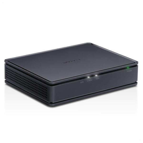 （中古品）エレコム WiFi 無線LAN ルーター 親機 11ac 867+300Mps 有線ギガ IPv6(IPoE)対応 ブラック WRC-116商品写真はサンプル写真となっております。写真の商品が届くわけでは御座いません。※通常の中古...