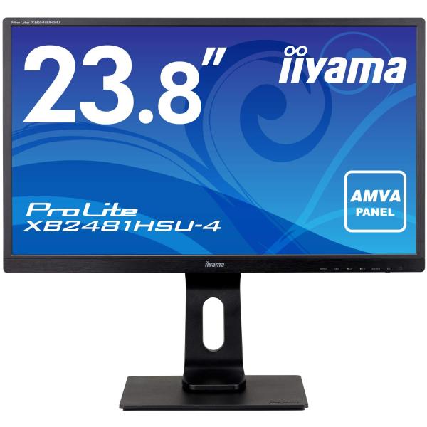 （中古品）マウスコンピューター iiyama モニター ディスプレイ XB2481HSU-B4 (23.8インチ/フルHD/AMVA/HDMI,D-s商品写真はサンプル写真となっております。写真の商品が届くわけでは御座いません。用途機能とし...