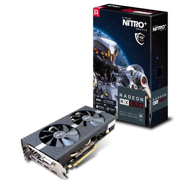 （中古品）Sapphire 11266-14-20G Radeon NITRO+ RX 570 4GB GDDR5 DUAL HDMI DVI-D D商品写真はサンプル写真となっております。写真の商品が届くわけでは御座いません。用途機能とし...