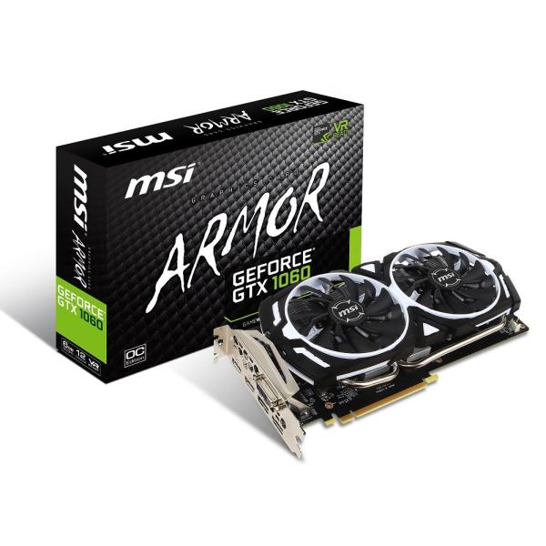 （中古品）MSI GeForce GTX 1060 ARMOR 6G OCV1 グラフィックボード VD6150商品写真はサンプル写真となっております。写真の商品が届くわけでは御座いません。用途機能として最低限の付属品はお送りいたしますが取...
