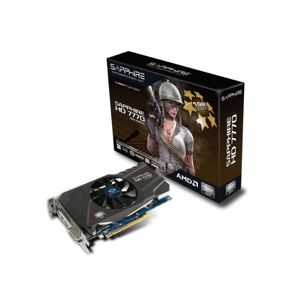 （中古品）Sapphire Radeon HD 7770 GHZ 1GB DDR5 HDMI/DVI-I/DP PCI-Express グラフィックカ商品写真はサンプル写真となっております。写真の商品が届くわけでは御座いません。用途機能とし...