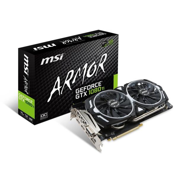 （中古品）MSI GeForce GTX 1080 Ti ARMOR 11G OC グラフィックスボード VD6303商品写真はサンプル写真となっております。写真の商品が届くわけでは御座いません。用途機能として最低限の付属品はお送りいたしま...