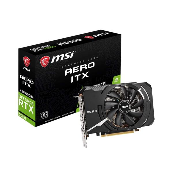 （中古品）MSI GeForce RTX 2060 AERO ITX 6G OC グラフィックスカード 国内正規流通品商品写真はサンプル写真となっております。写真の商品が届くわけでは御座いません。※通常の中古品のほか、メーカーにて動作点検・...