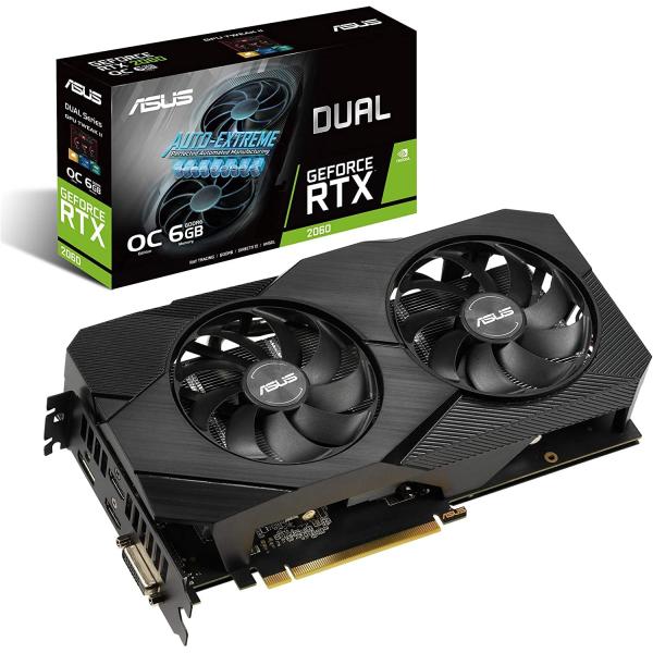 （中古品）ASUS Dual GeForce RTX?2060 グラフィクスボード OC/6G/DDR6/2.5 slot (DUAL-RTX2060商品写真はサンプル写真となっております。写真の商品が届くわけでは御座いません。用途機能とし...