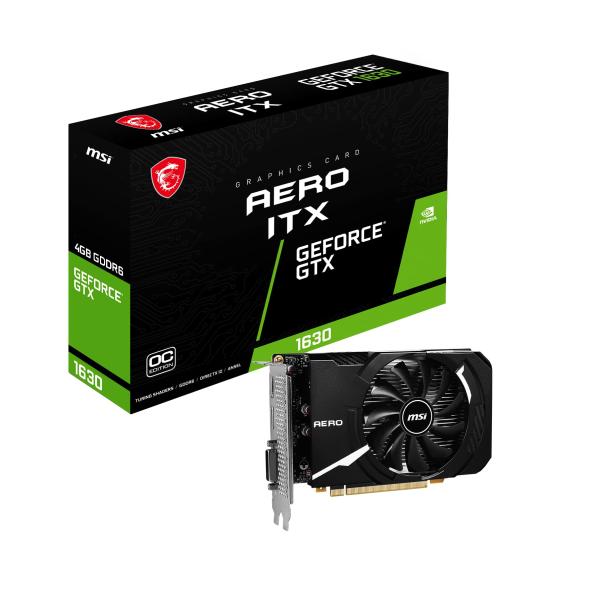 （中古品）MSI GeForce GTX 1630 AERO ITX 4G OC グラフィックスボード VD8158 ブラック商品写真はサンプル写真となっております。写真の商品が届くわけでは御座いません。用途機能として最低限の付属品はお送り...