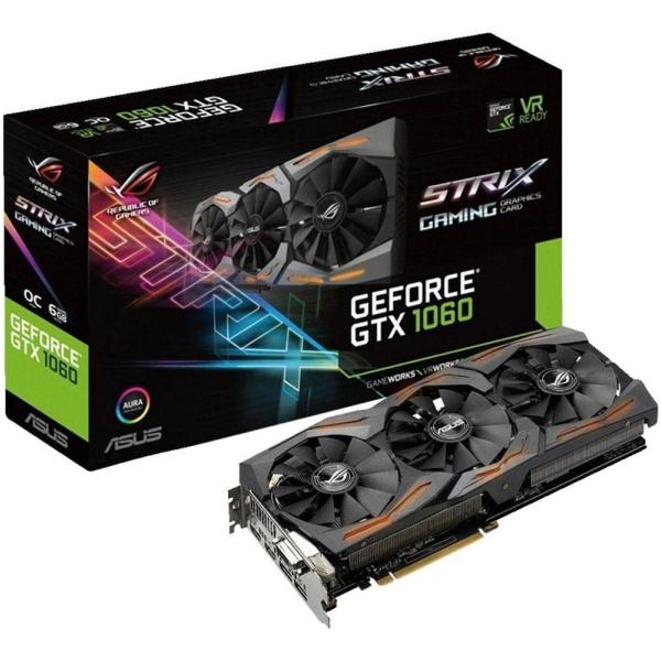 （中古品）ASUS R.O.G. STRIXシリーズ NVIDIA GeForce GTX1060搭載ビデオカード オーバークロック メモリ6GB S商品写真はサンプル写真となっております。写真の商品が届くわけでは御座いません。用途機能とし...