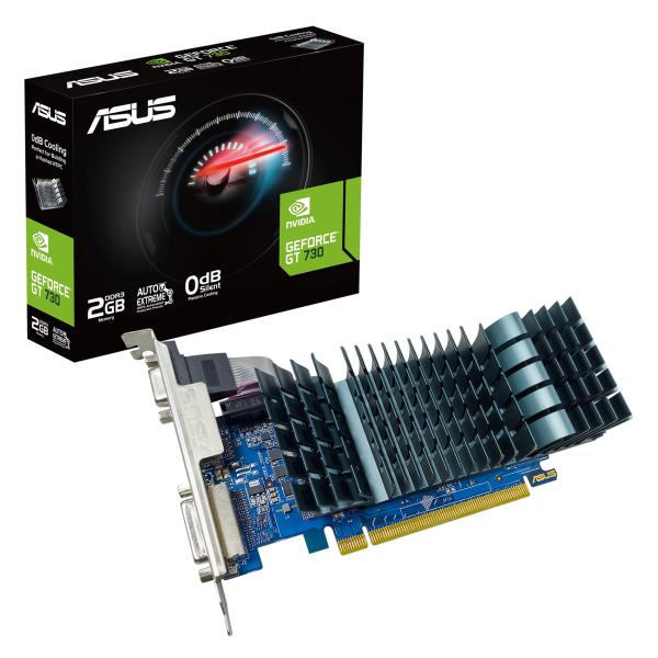 （中古品）ASUS (エイスース) GeForce GT 730 2GB DDR3 EVO ロープロファイルグラフィックカード (0dB 静音HTPC商品写真はサンプル写真となっております。写真の商品が届くわけでは御座いません。用途機能とし...