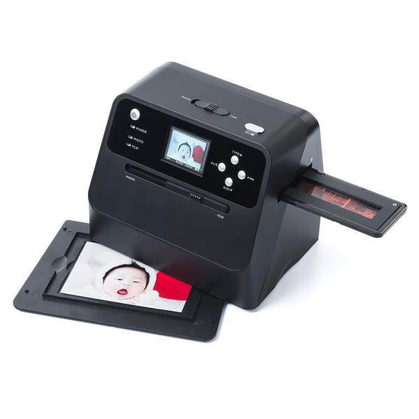 （中古品）サンワダイレクト フィルム&amp;写真スキャナー 1400万画素 ネガ/ポジ モニタ付 SD保存 USB充電式 400-SCN041商品写真はサンプル写真となっております。写真の商品が届くわけでは御座いません。用途機能として最低...