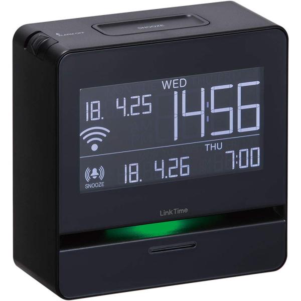 （中古品）キングジム 時計 スマートアラーム リンクタイム 黒 LT10クロ商品写真はサンプル写真となっております。写真の商品が届くわけでは御座いません。用途機能として最低限の付属品はお送りいたしますが取扱説明書、リモコン等含まれていない場...