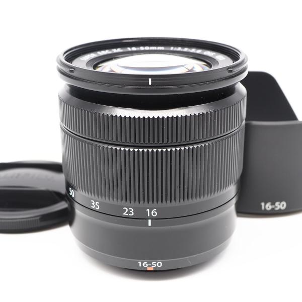 （中古品）FUJIFILM XCレンズ FUJINON 標準ズームレンズ F XC16-50mmF3.5-5.6 OIS ブラック商品写真はサンプル写真となっております。写真の商品が届くわけでは御座いません。用途機能として最低限の付属品はお...