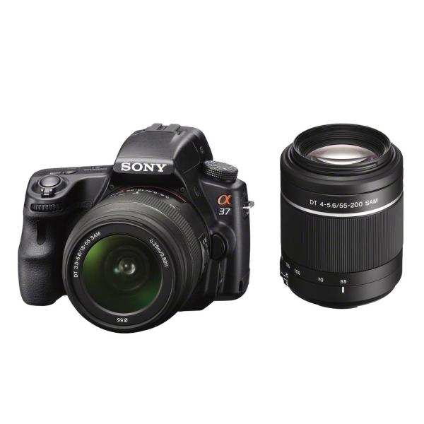 （中古品）ソニー デジタル一眼カメラ α37 ダブルズームレンズキット SLT-A37Y商品写真はサンプル写真となっております。写真の商品が届くわけでは御座いません。用途機能として最低限の付属品はお送りいたしますが取扱説明書、リモコン等含ま...