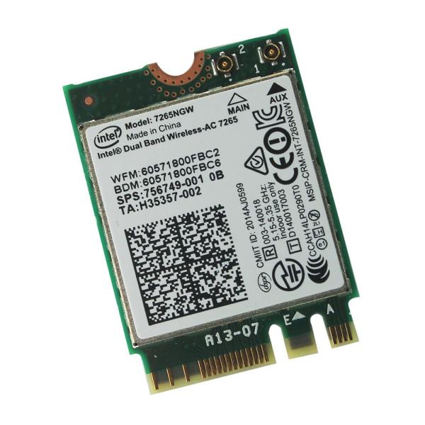 （中古品）Intel Wireless-AC 7265 7265NGW 7265AC 867Mbps 2X2 NGFF Pcie Bluetooth 商品写真はサンプル写真となっております。写真の商品が届くわけでは御座いません。用途機能とし...