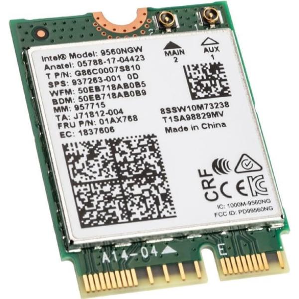 （中古品）CNVi対応スロット専用 インテル Intel Wireless-AC 9560 9560NGW商品写真はサンプル写真となっております。写真の商品が届くわけでは御座いません。用途機能として最低限の付属品はお送りいたしますが取扱説明...