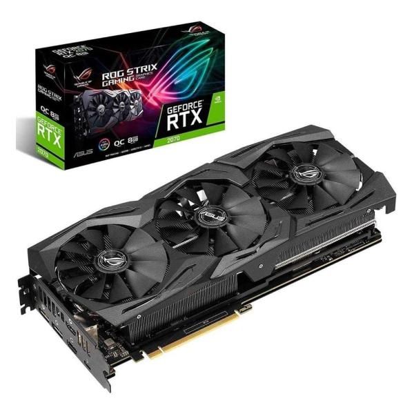 （中古品）ASUS NVIDIA GeForce RTX 2070搭載 トリプルファンモデル ブラック 8GB ROG-STRIX-RTX2070-O商品写真はサンプル写真となっております。写真の商品が届くわけでは御座いません。用途機能とし...