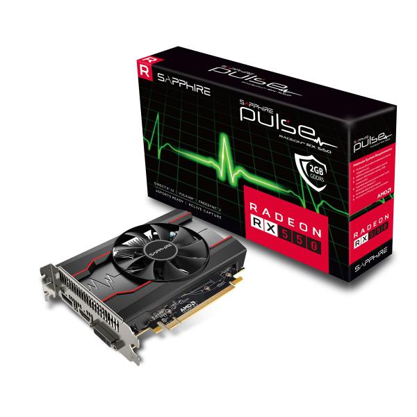 （中古品）Sapphire 11268-03-20G Radeon PULSE RX 550 2GB GDDR5 HDMI / DVI-D / DP 商品写真はサンプル写真となっております。写真の商品が届くわけでは御座いません。用途機能とし...