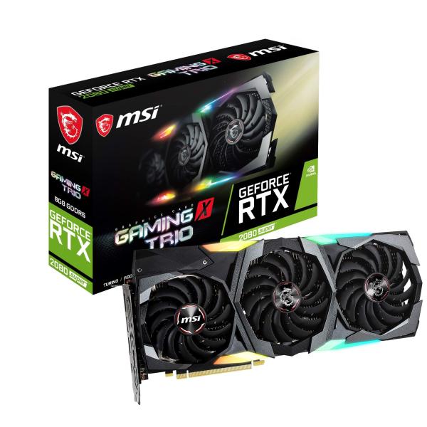 （中古品）MSI GeForce RTX 2080 SUPER GAMING X TRIO グラフィックスボード VD7015商品写真はサンプル写真となっております。写真の商品が届くわけでは御座いません。用途機能として最低限の付属品はお送り...