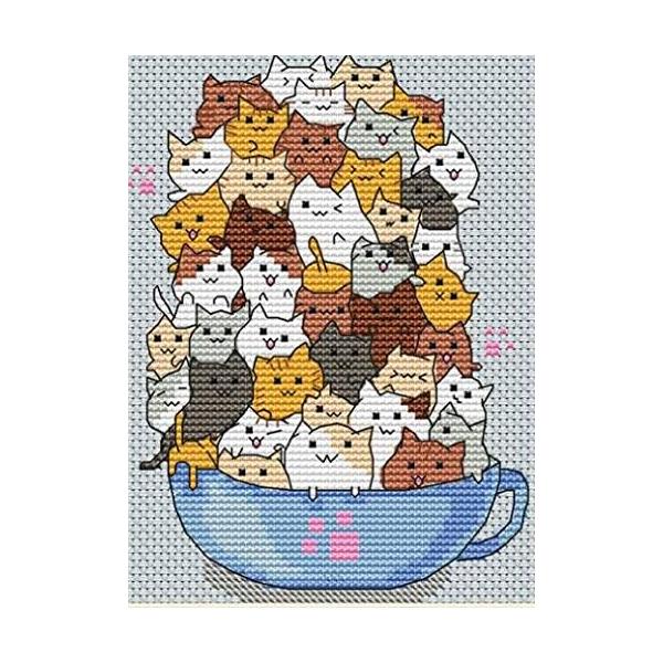     刺繍サイズ（約）　10ｘ14cm    ステッチ数　57ｘ78    刺繍布：綿、14カウント白ラメ入り布（図案印刷なし）    キット内容：完成見本図、白布、刺繍糸、簡単なやり方の日本語説明書、刺繍針1-2本    生産国：中国刺...