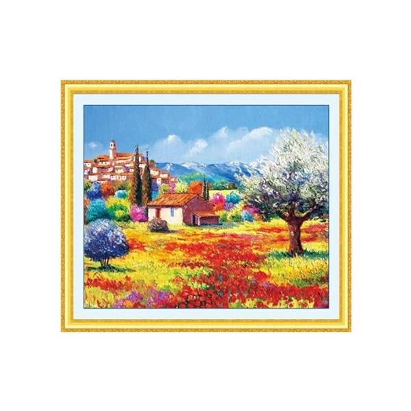     布サイズ(約）： 90*71cm    ステッチ数：350*269　 　　    刺繍布：綿、11カウント（図案印刷）    キット内容：完成見本図、カラー図案、簡単なやり方の日本語説明書、刺繍糸、刺繍針1-2本    生産国：中国...