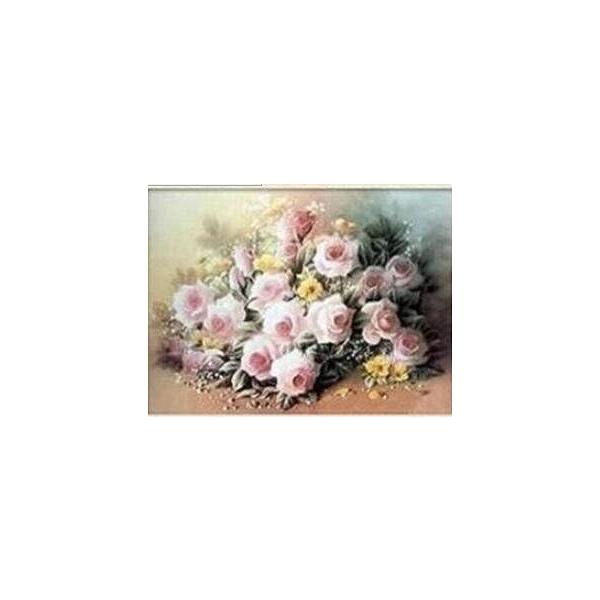     刺繍サイズ（約）　60ｘ44cm    ステッチ数： 260x192    刺繍布：綿、11カウント白布（図案印刷）    キット内容：完成見本図、カラー図案印刷布、刺繍糸、簡単なやり方の日本語説明書、刺繍針1-2本    生産国：...