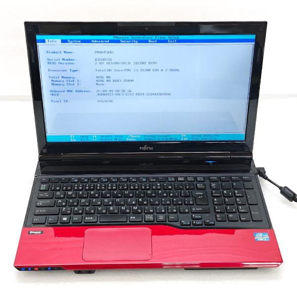 この商品はジャンク品です。下記のような仕様、販売形態となります。・BIOS(UEFI)が動作する事を確認・その他の動作未確認・ノークリーニング■メーカー 富士通 (FUJITSU)■型番 LIFEBOOK AH45/K FMVA45KR2■...