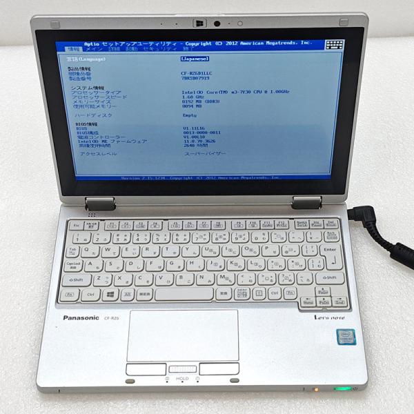 この商品はジャンク品です。下記のような仕様、販売形態となります。・BIOS(UEFI)が動作する事を確認・その他の動作未確認・ノークリーニング■メーカー Panasonic (パナソニック)■型番 CF-RZ6■COAシール 無し■CPU ...