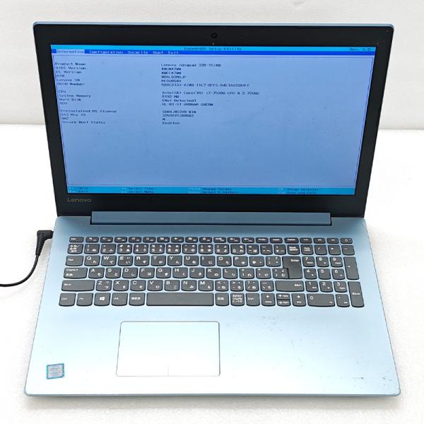 この商品はジャンク品です。下記のような仕様、販売形態となります。・BIOS(UEFI)が動作する事を確認・その他の動作未確認・ノークリーニング■メーカー Lenovo (レノボ)■型番 ideapad 320-15IKB■GMLシール Wi...